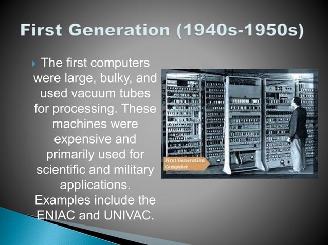 Generation of computer | PPT