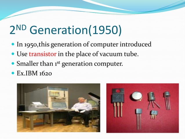 generation of computer for class v school students | PPT