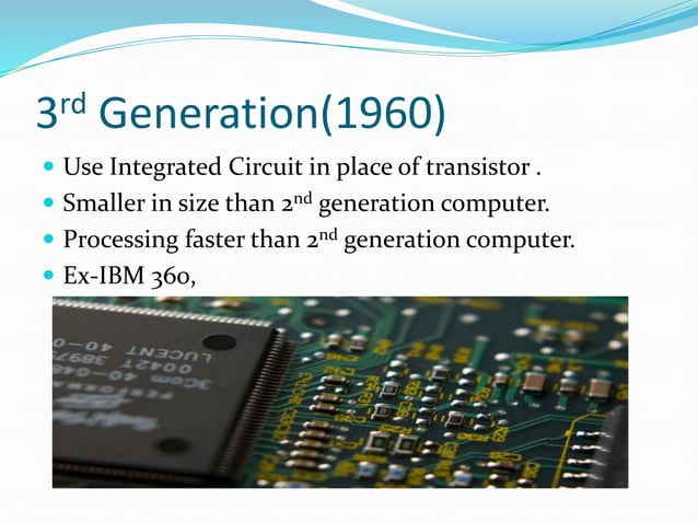 generation of computer for class v school students | PPT