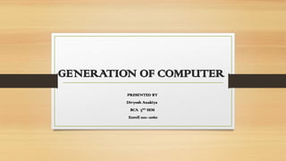 Different Generation Of Computers .pptx