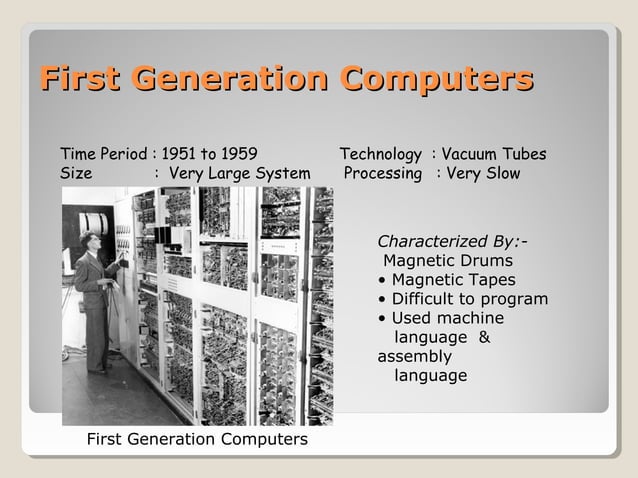 Generation of computers | PPT