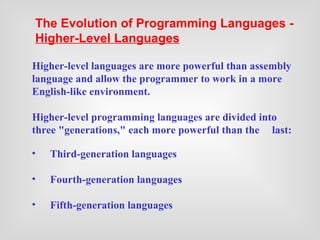 Generation of computer languages | PPT