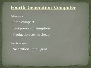 Generation of computers | PPTX
