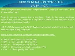 Generation of computers - ALL 5 | PPT