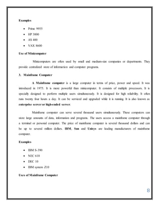 Generation of computers | DOCX | Desktops | Computing