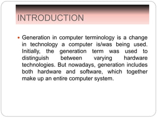 Generation of computers | PPTX