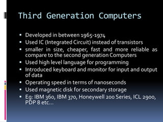 Generation of computers | PPT