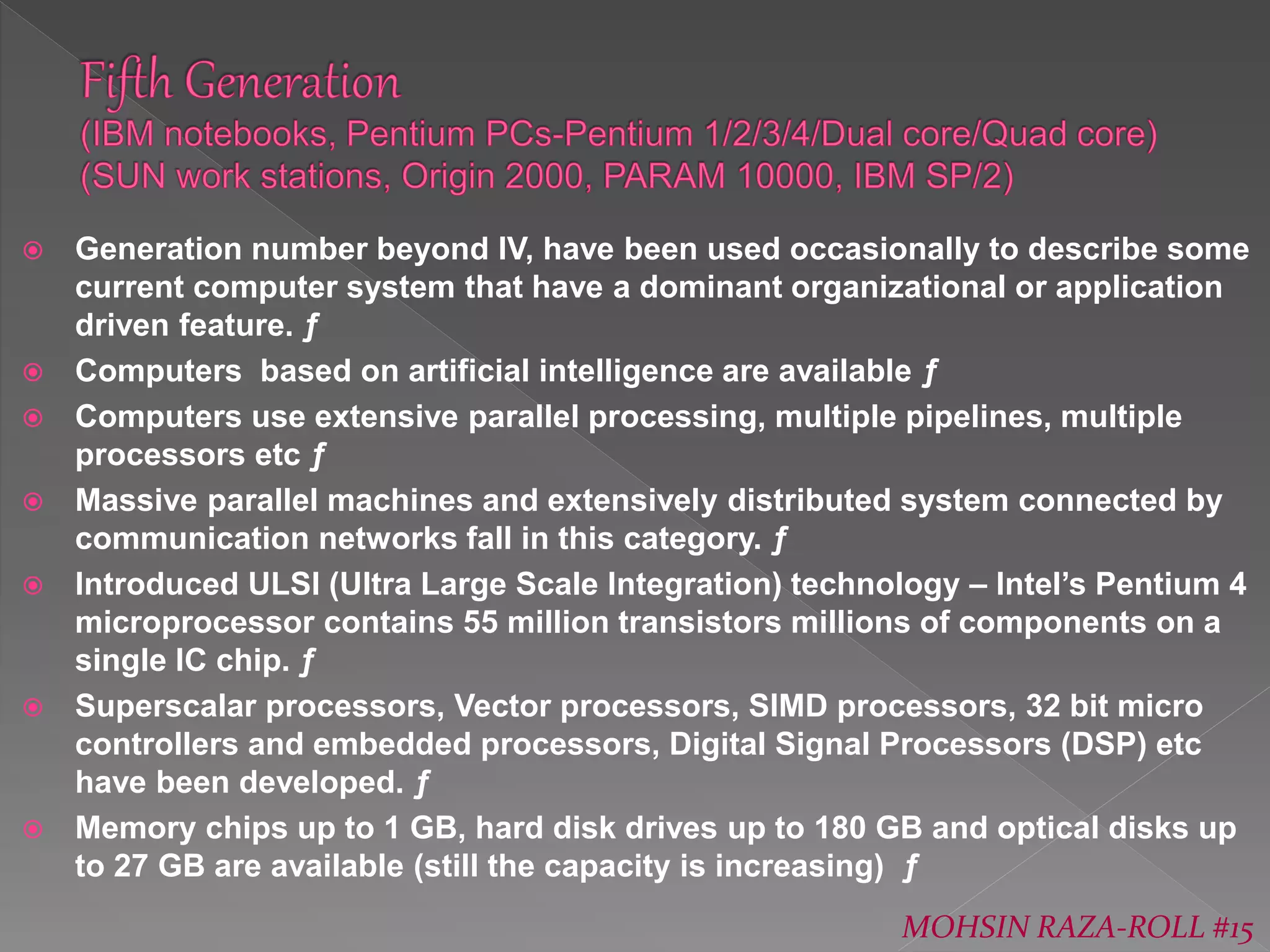 Generation of computers | PPT