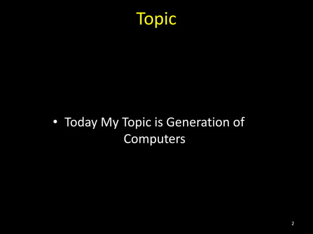 Generation of computers | PPT