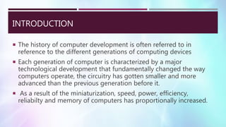 Generation of computers | PPT