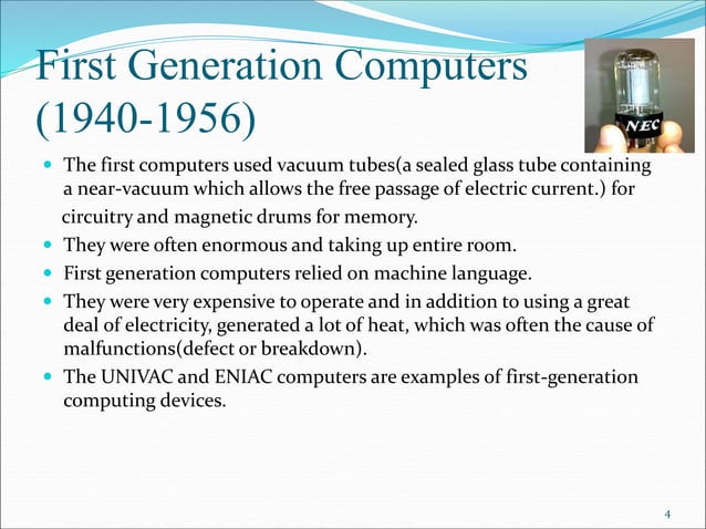 GENERATION OF COMPUTERS.ppt | Desktops | Computing