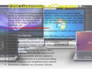 GENERATION OF COMPUTERS | PPT