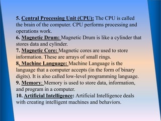 GENERATION OF COMPUTERS | PPT
