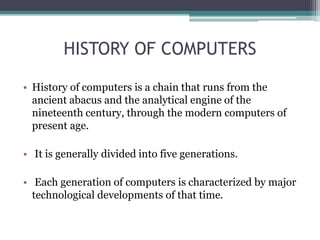 Generation of computers | PPT