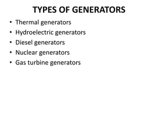Chapter 8 :Generation of electricity | PDF | Power and Energy Industry ...