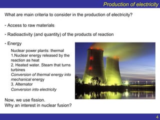 Generation of electricity by nuclear fusion | PPT