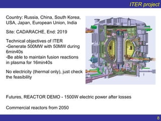 Generation of electricity by nuclear fusion | PPT