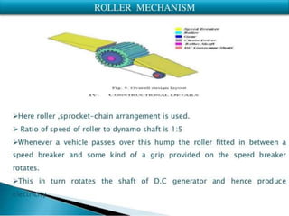 Generation of electricity through speed breakers | PPTX