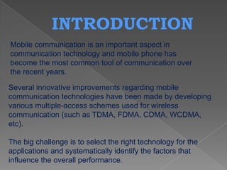 Generation of mobile communication systems | PPT