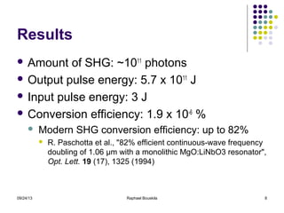 Generation of optical harmonics | PPT