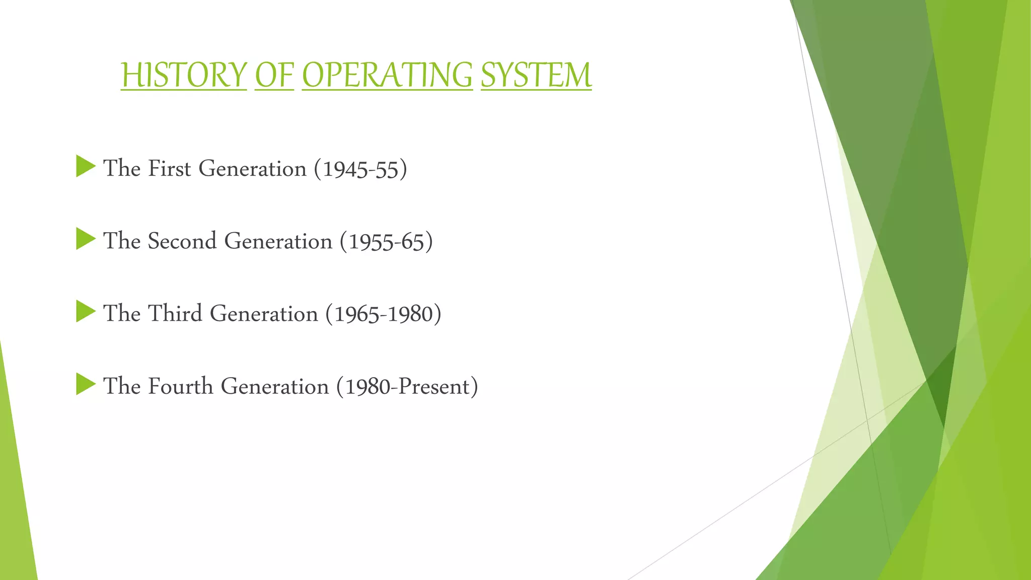 Generation of os | PPTX