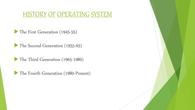 Generation of os | PPTX | Operating Systems | Computer Software and ...