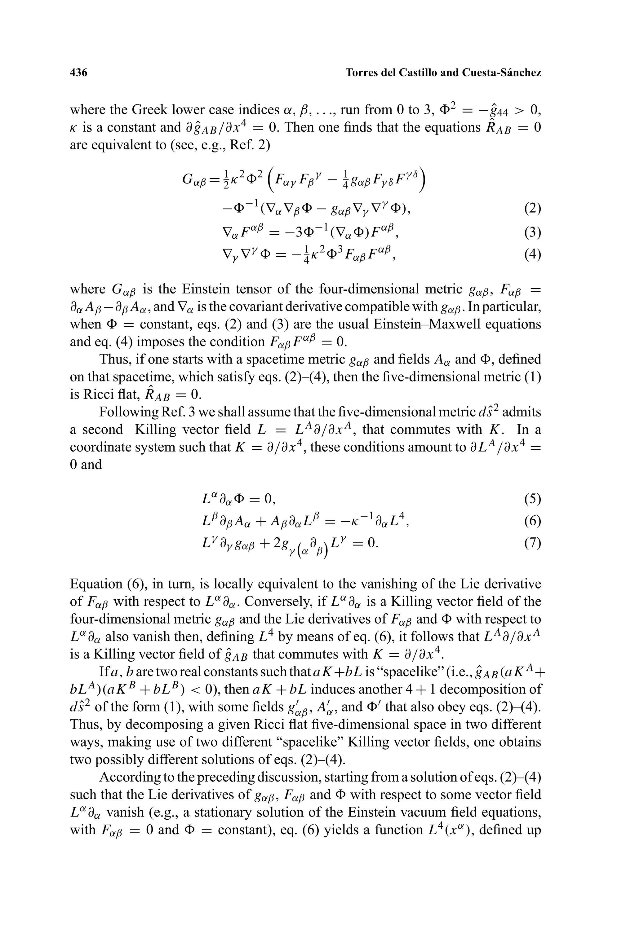 Generation Of Solutions Of The Einstein Equations By Means Of The ...
