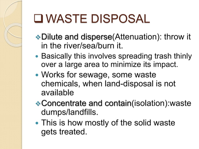 Generation of waste | PPTX