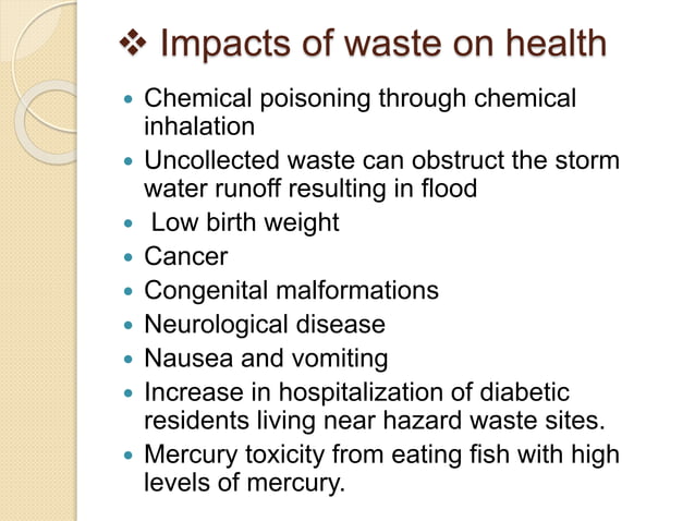 Generation of waste | PPTX