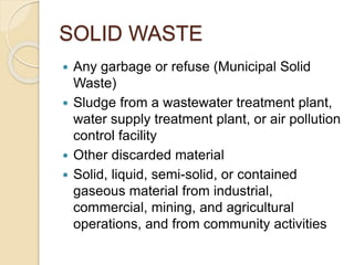 Generation of waste | PPTX