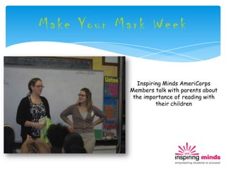 Inspiring Minds - Make Your Mark Week | PPT