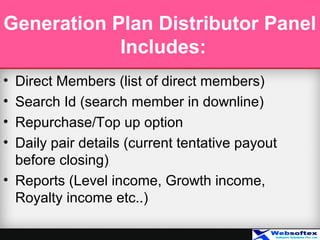 Generation plan in mlm, mlm generation plan calculator, generation plan ...