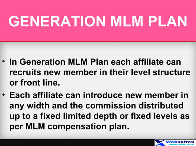 Generation plan in mlm, mlm generation plan calculator, generation plan ...