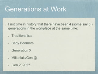 Managing 5 Generations in the Workplace Noon Knowledge Session ...