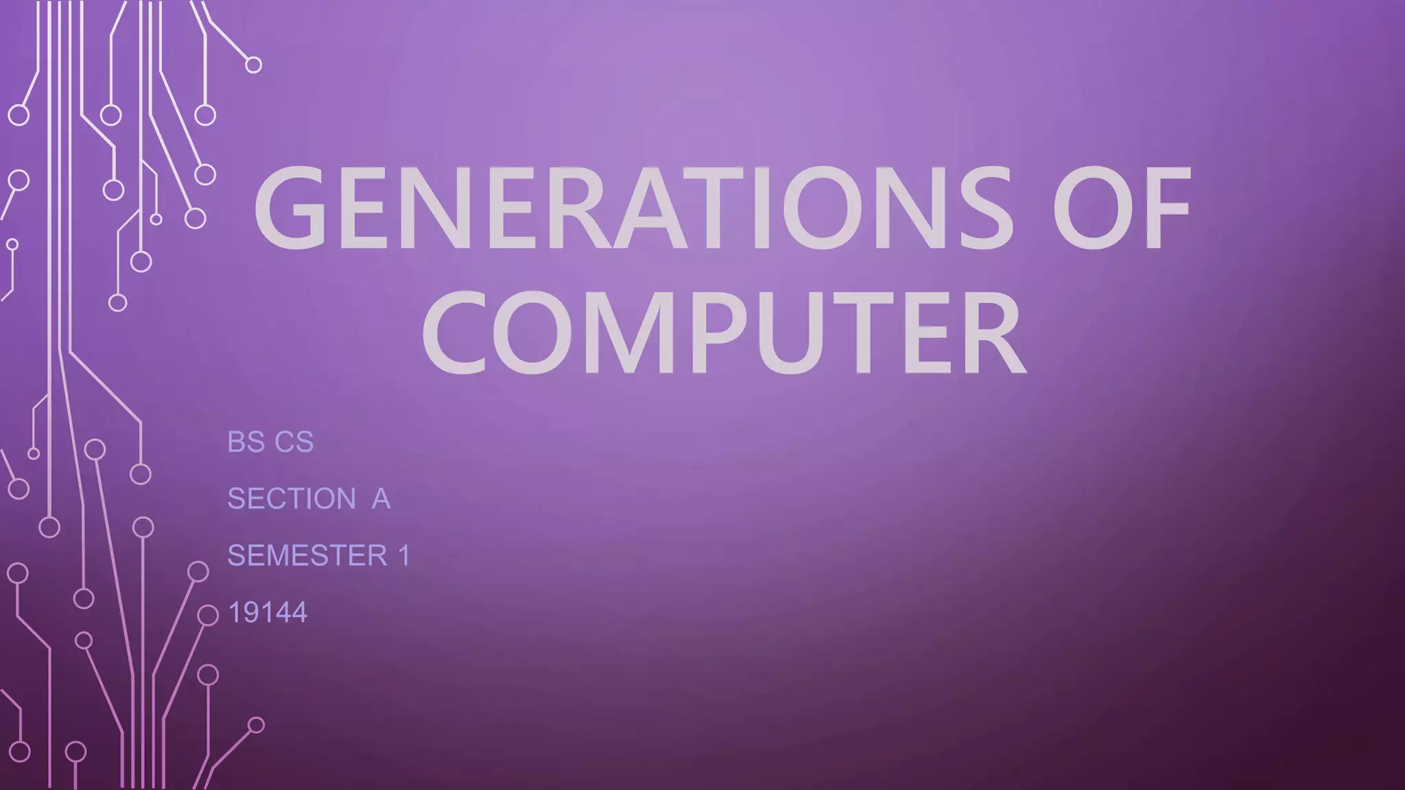 Generations of Computer | PPT