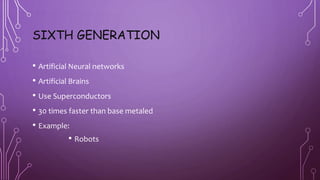 Generations of Computer | PPT