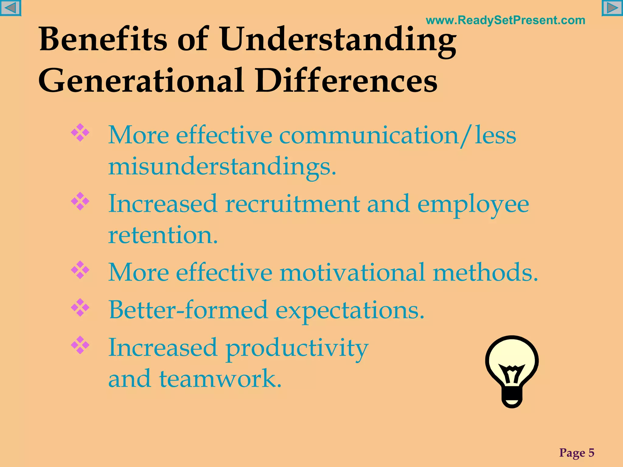 GENERATIONS AT WORK POWERPOINT | PPT
