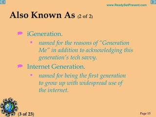 GENERATIONS AT WORK POWERPOINT | PPT