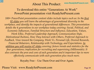 GENERATIONS AT WORK POWERPOINT | PPT