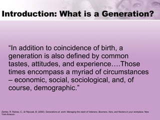 An Overview of the Current Working Generations | PPT