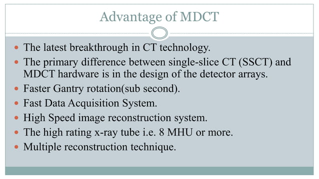 Generations and advancement of CT | PPTX