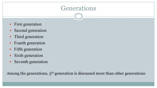 Generations and advancement of CT | PPTX