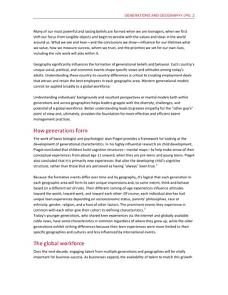 Generations and Geography - White Paper | PDF