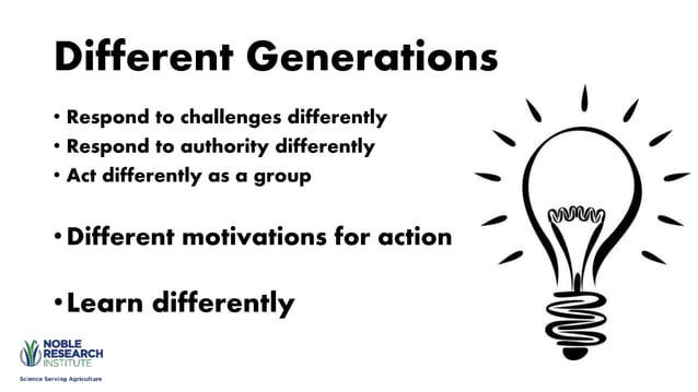Generational Learning and Communication | PPT