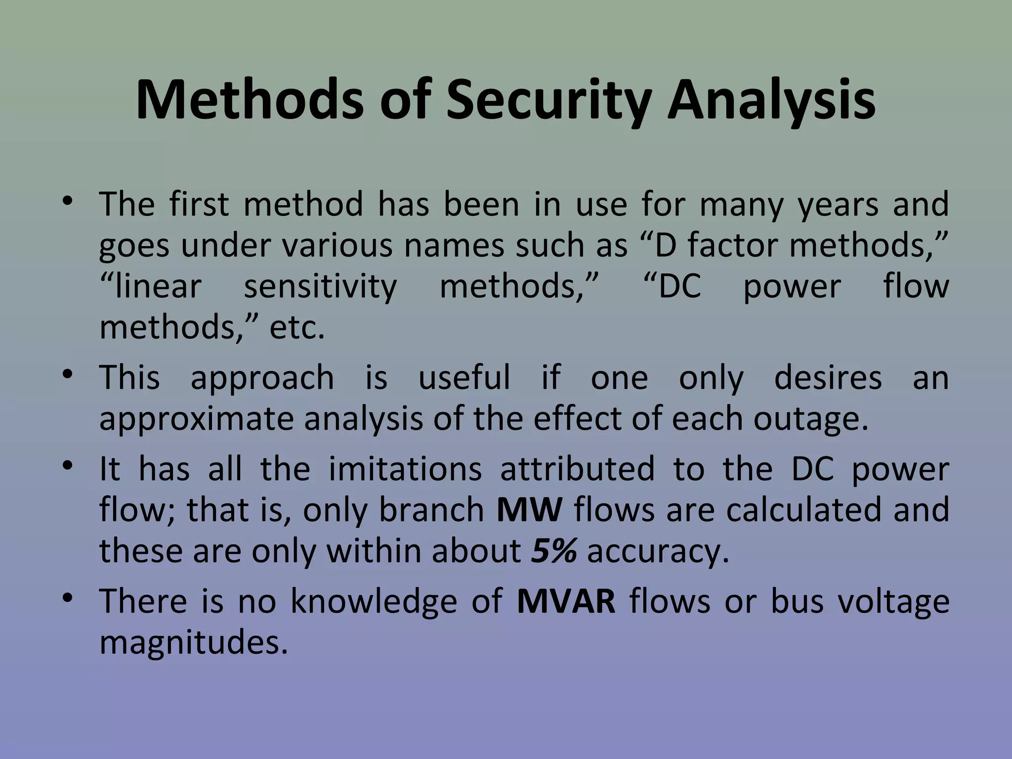 Generation shift factor and line outage factor | PPT