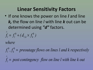 Generation shift factor and line outage factor | PPT