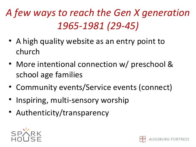 Generations Impact on Faith Formation