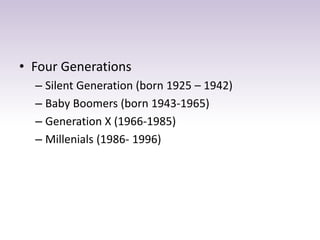 Generations in the Workplace | PPT