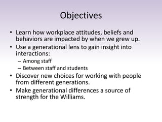 Generations in the workplace | PPTX