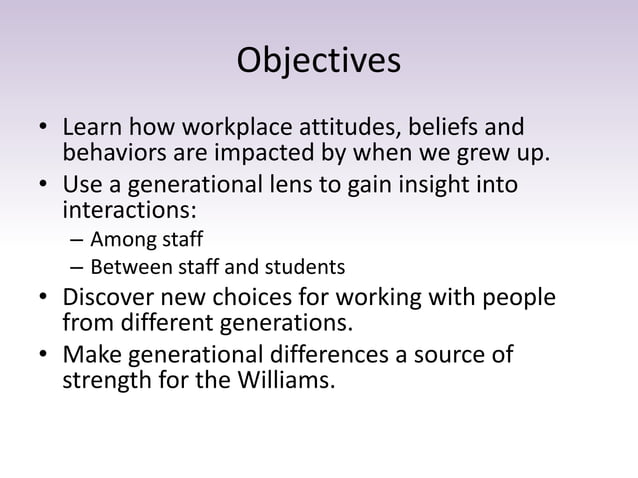 Generations in the workplace | PPTX